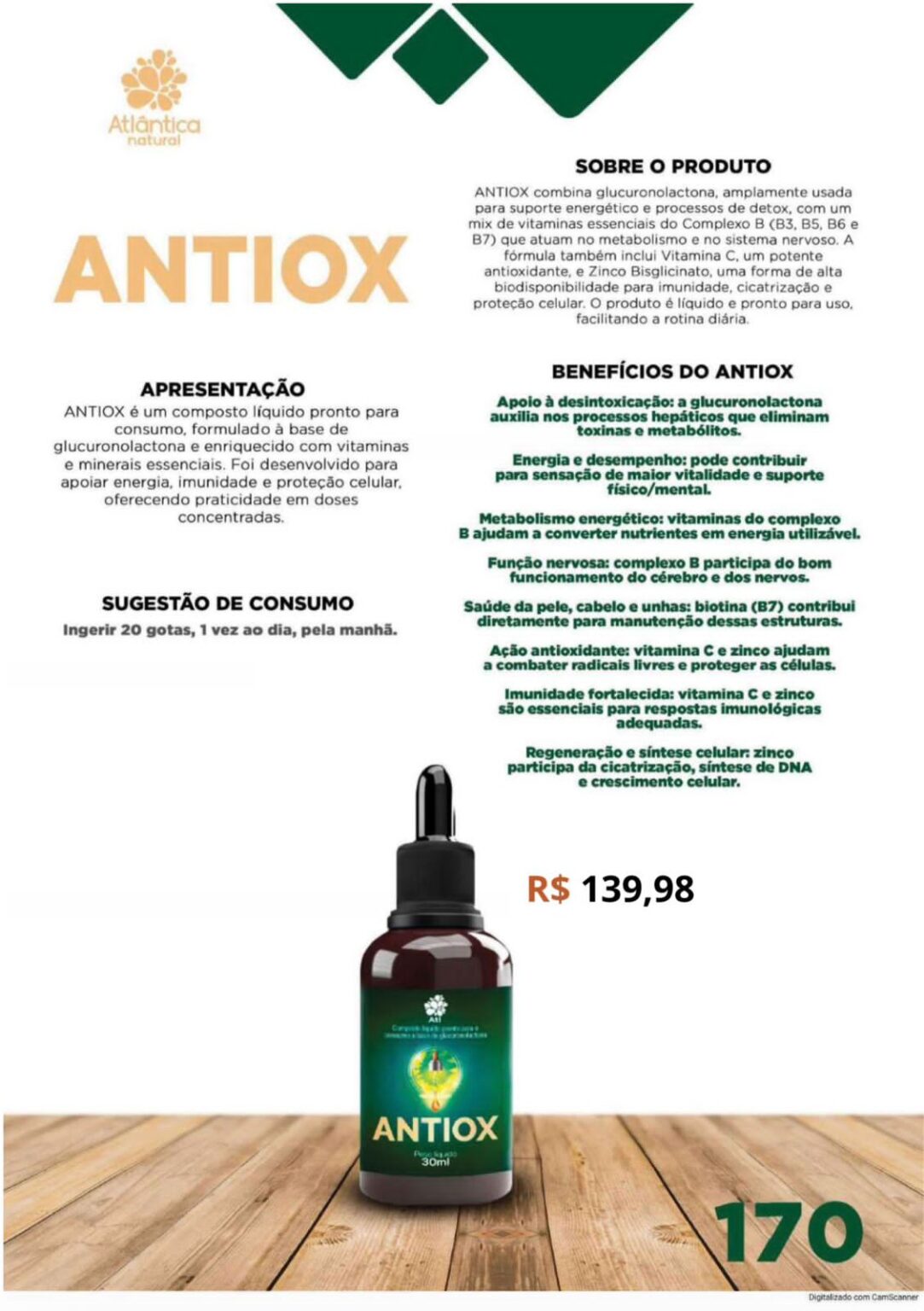 ANTIOX EM GOTAS - Atlântica Natural